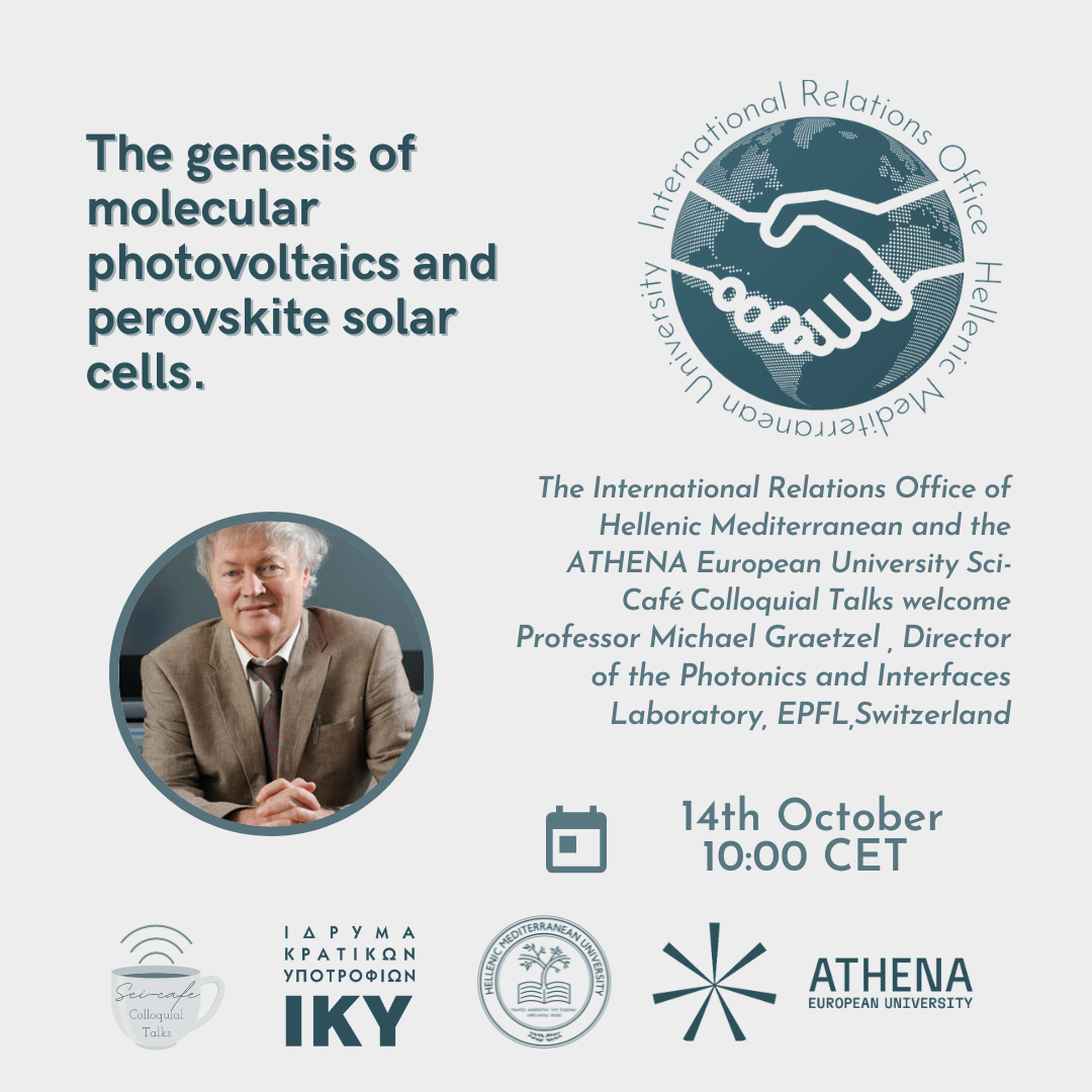 Professor Michael Graetzel in ATHENA Sci-Cafe - ATHENA European University